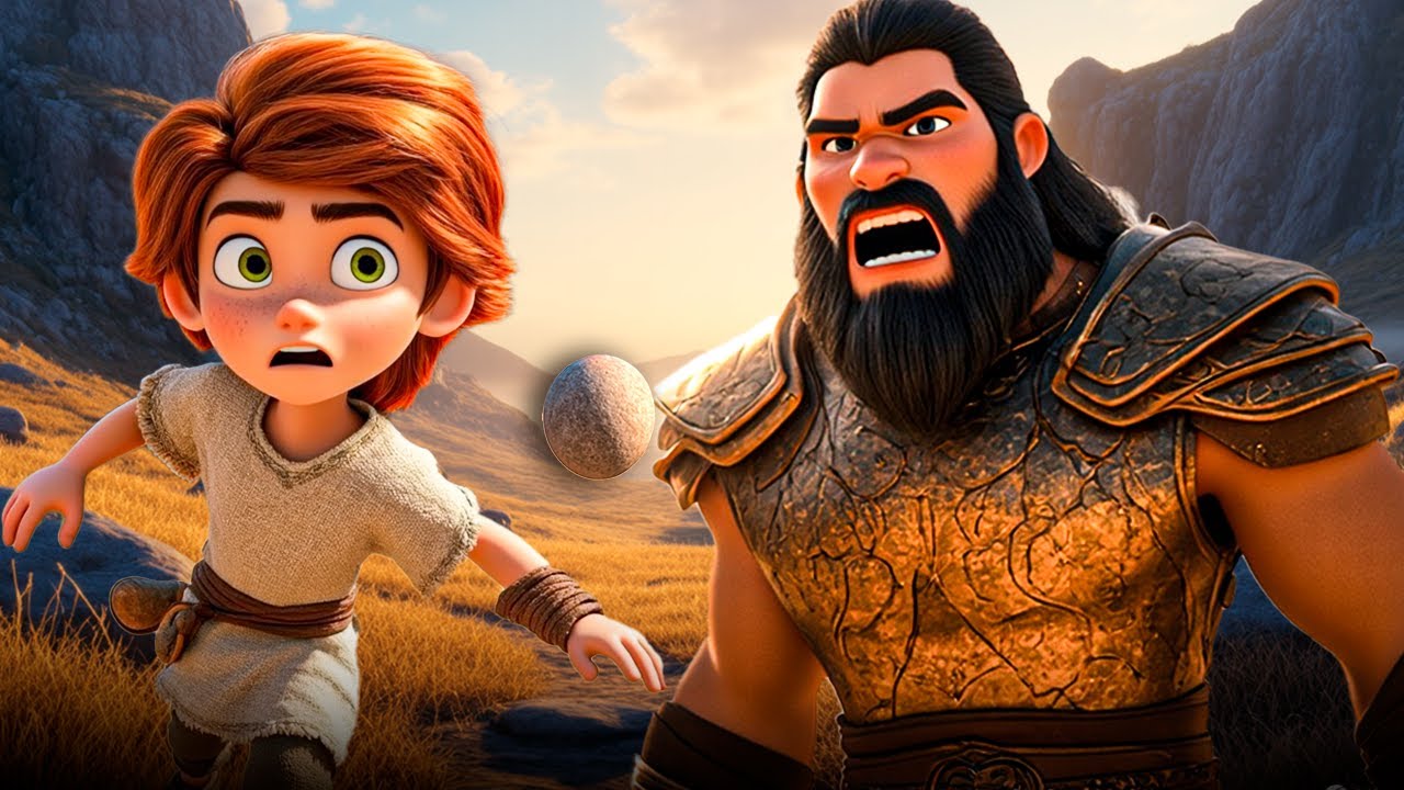 DAVID Y GOLIAT: ¡El Niño Que Venció al Gigante! | Biblia Animada - YouTube