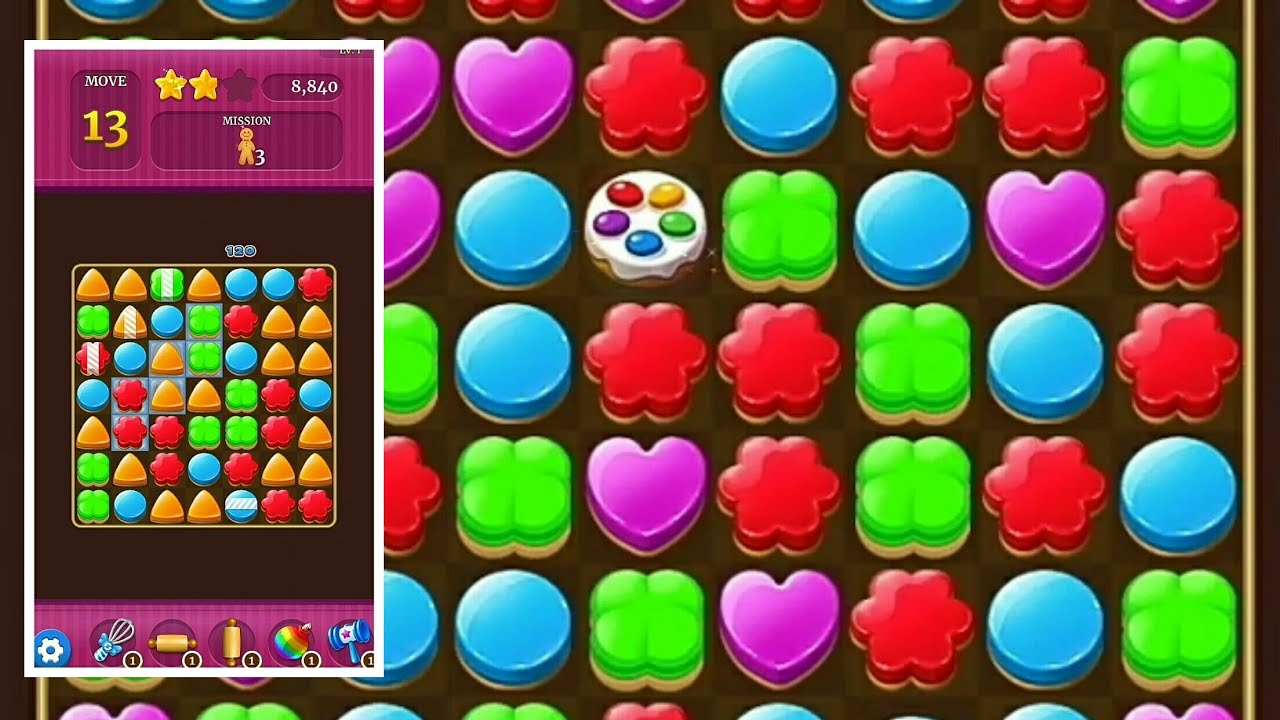 Cookie Crunch Classic | Game fruit candy - YouTube