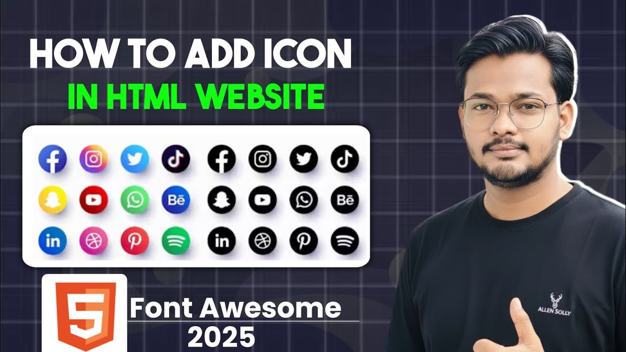 How to Add Icons in HTML Website | Website me Icon Kaise Lagaye - YouTube