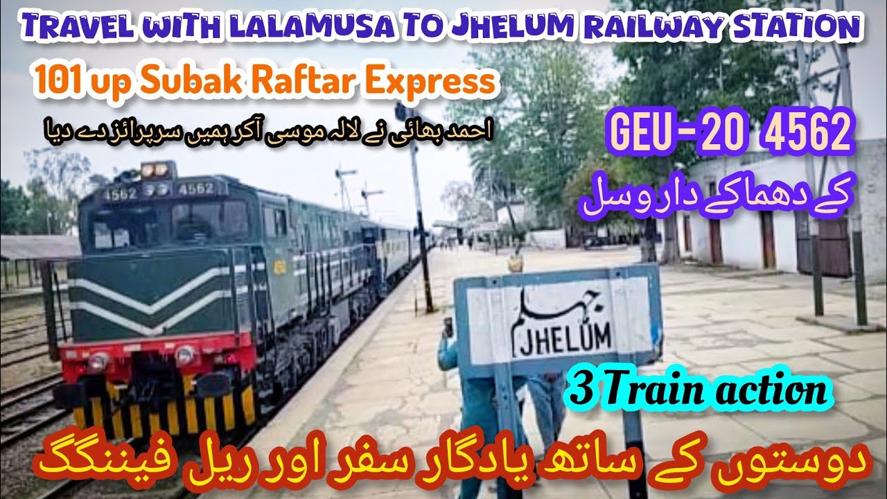 Travel with lalamusa junction railway station to Jhelum Railway Station ...