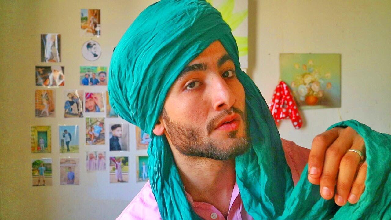 How to Tie Libyan Style Turban Libya Amamah | Amaan Ullah - YouTube