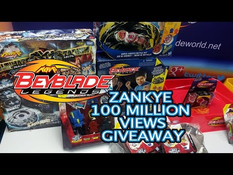 Beyblade Zankye 100 Million Views Giveaway exp April 2016. - YouTube