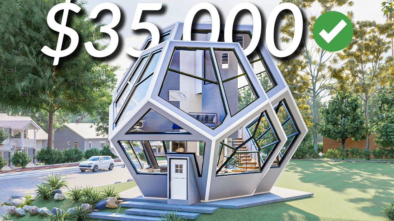 (10x10 Meters) Very Unique Modern House Design | 2 Bedrooms Cabin House ...