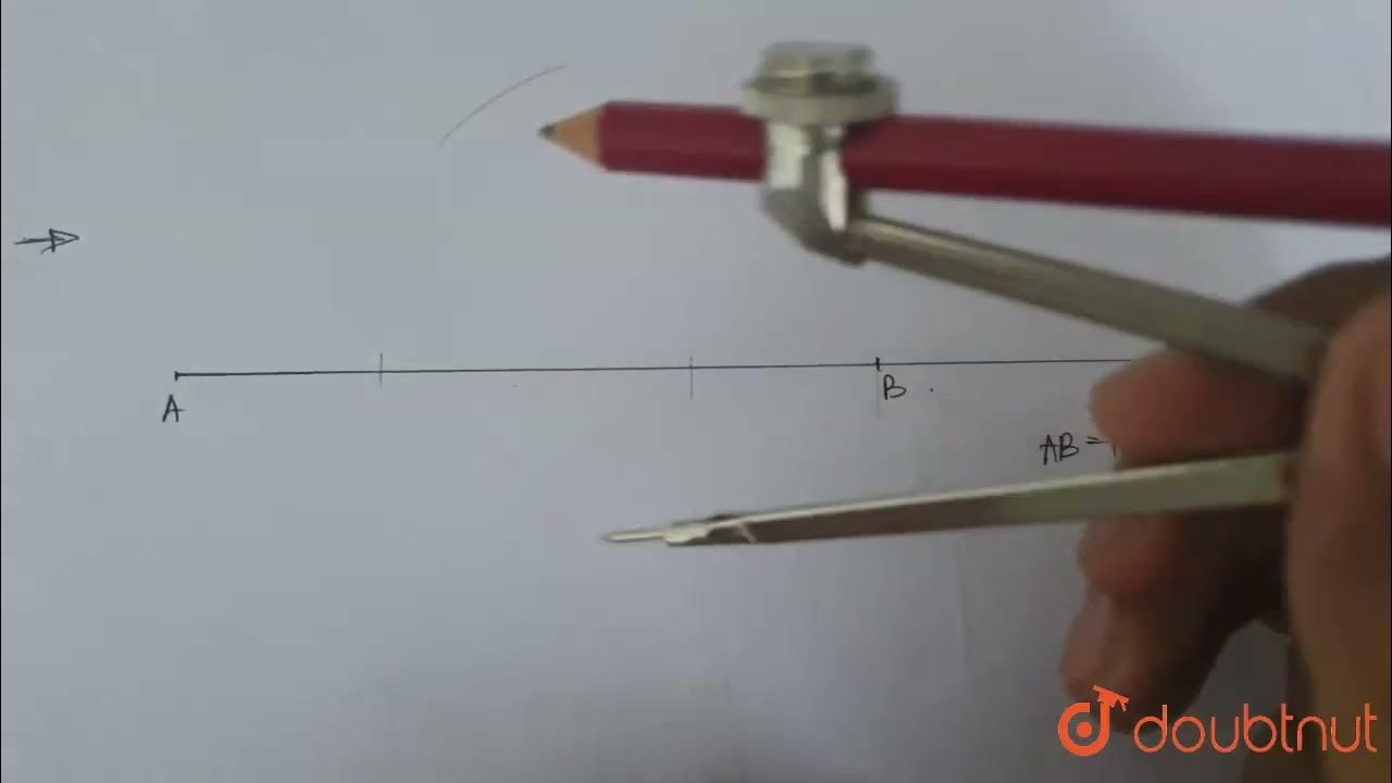 Draw a line segment of length 10cm and bisect\r\nit. Further bisect one of the equal parts and m ...