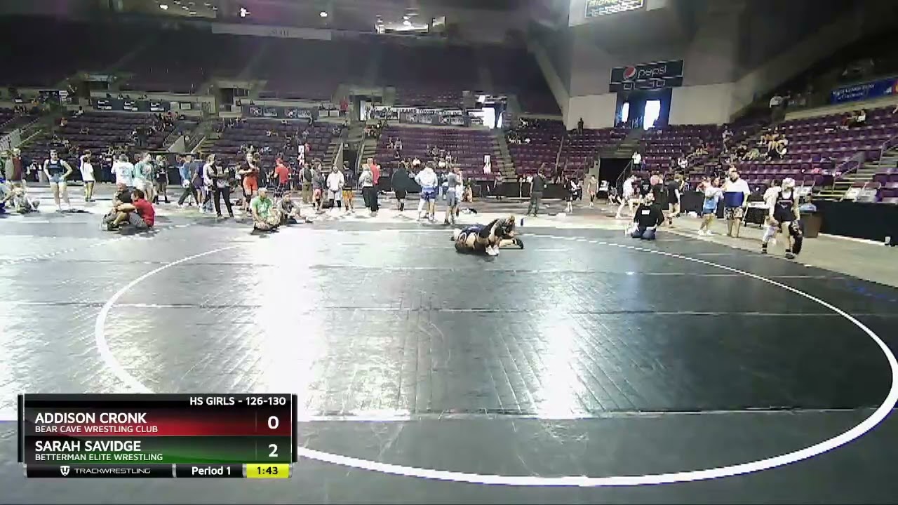 126 Lbs Round 2 - Addison Cronk, Bear Cave Wrestling Club Vs Sarah ...