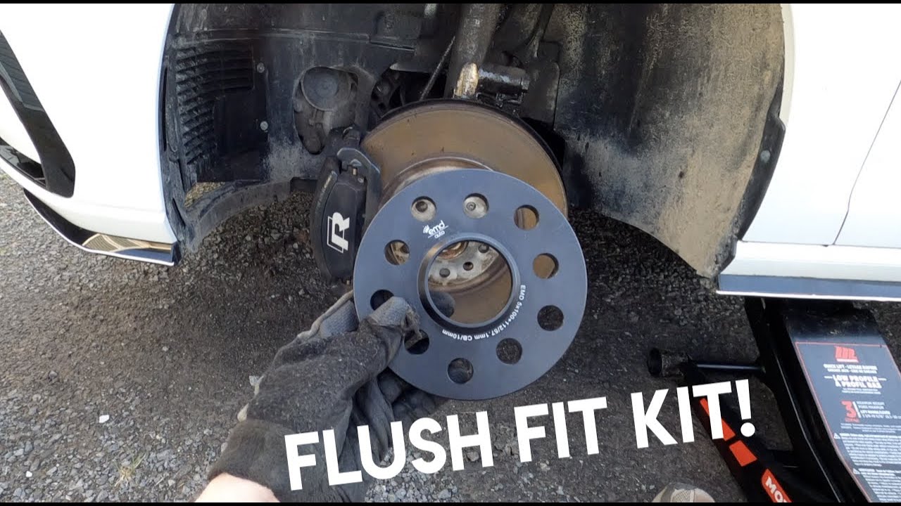 Flush Fit Kit for VW Golf R 19" Pretoria Wheels - EMD Auto Hubcentric ...