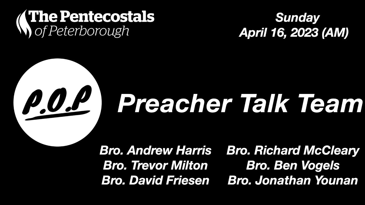 Preacher Talk Team - Sunday, April 16, 2023 (PM) - YouTube