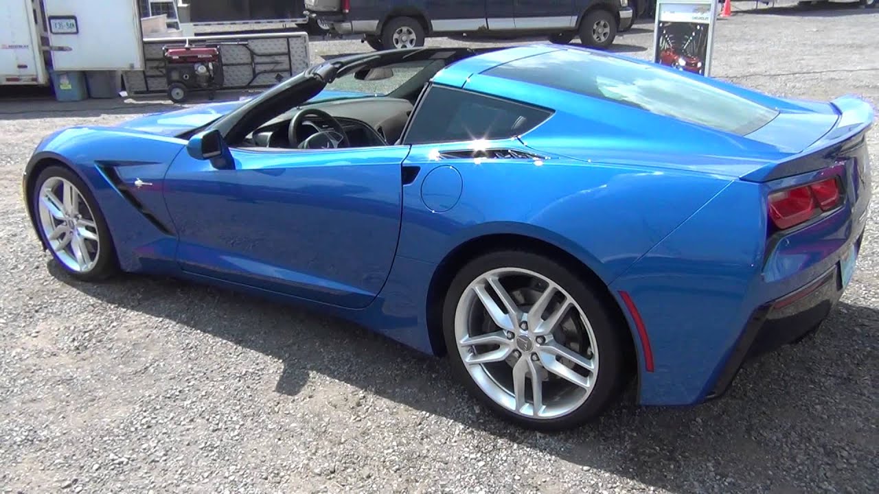 MOTRface.com - 2014 Corvette Stingray C7 Laguna Blue (2 of 2) - YouTube