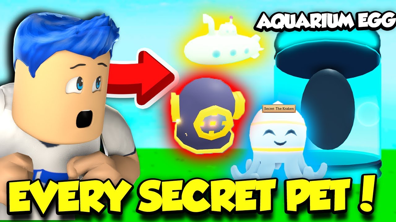 Getting EVERY SECRET PET In The AQUARIUM EGG In Tapping Simulator ...