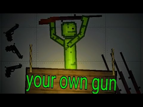 how to make your own gun in melon playground - YouTube