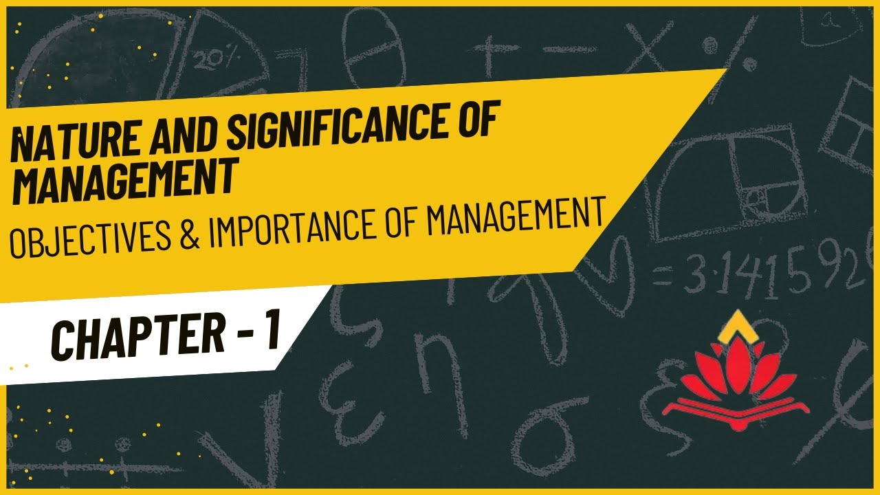 Objectives & Importance of Management | Chapter 1 | Class 12 | Business ...