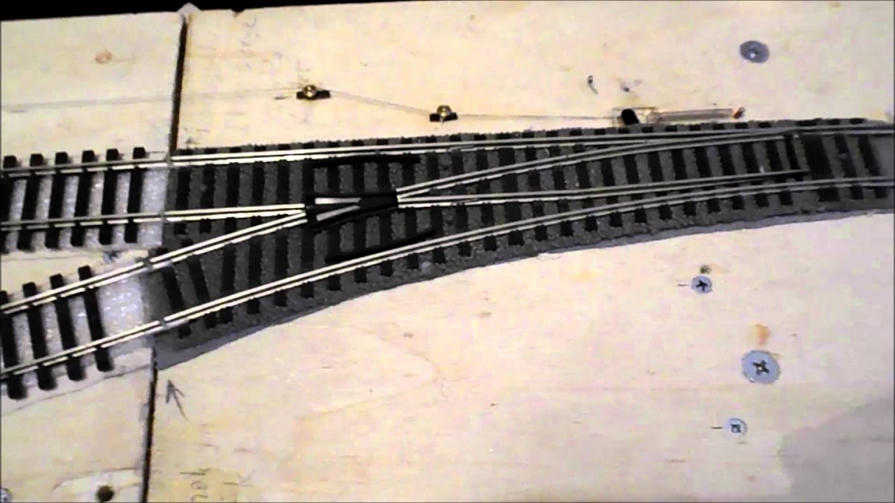 Ho scale slow-motion point motor - YouTube