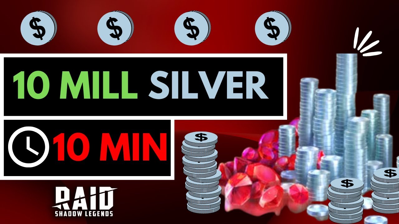 How to Make 10 Million Silver in Less Than 10 Minutes!!! Raid: Shadow ...