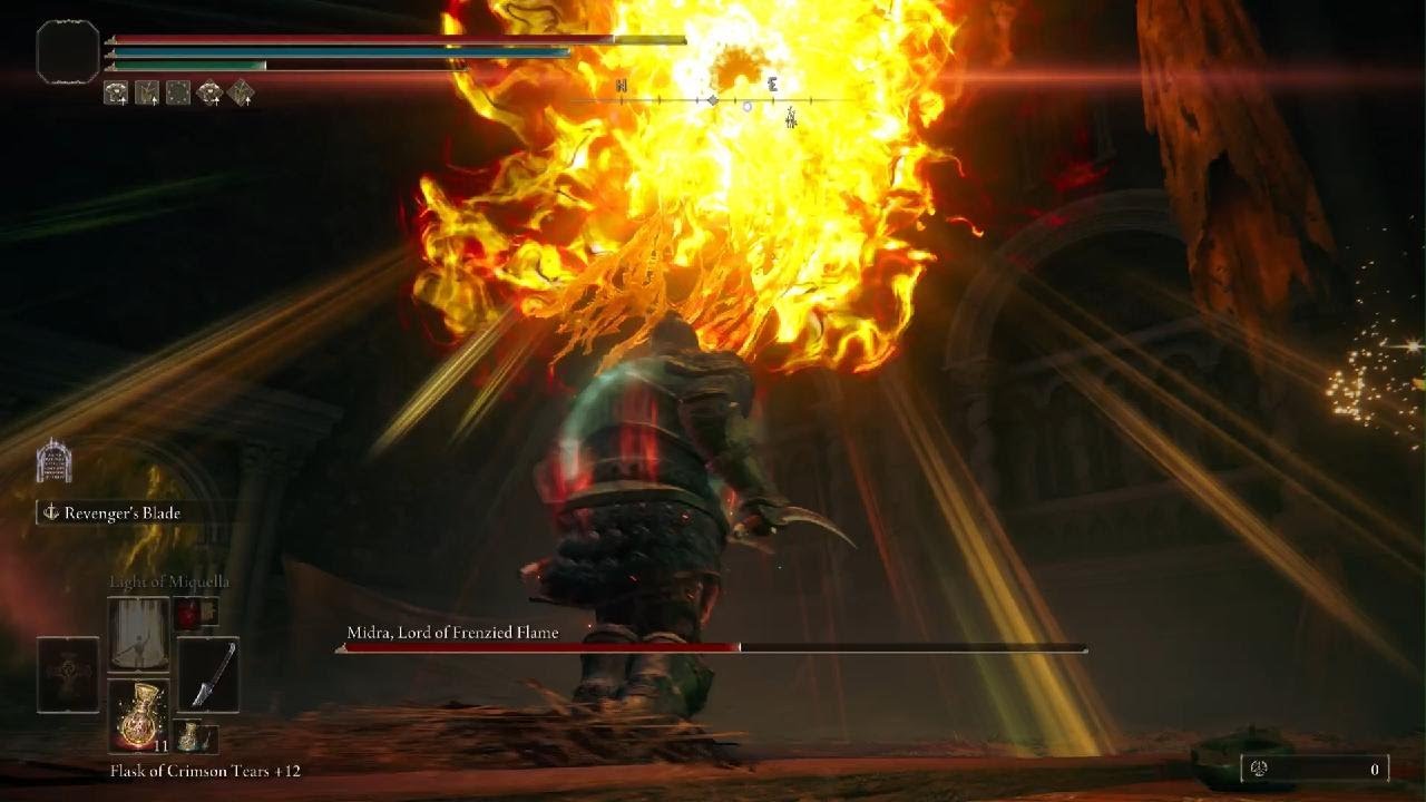 Elden Ring Midra, Lord of Frenzied Flame boss fight - YouTube