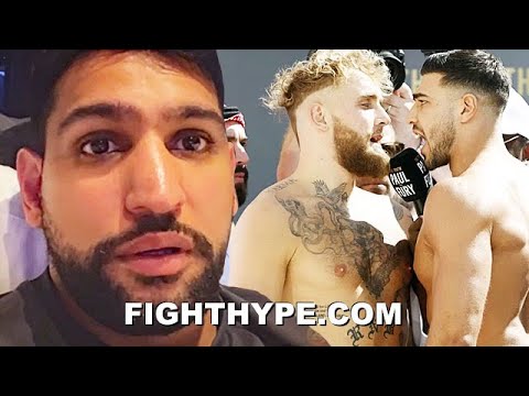 AMIR KHAN LAST-MINUTE JAKE PAUL VS. TOMMY FURY PREDICTION; KEEPS IT REAL ON NON-SCRIPTED KO ...