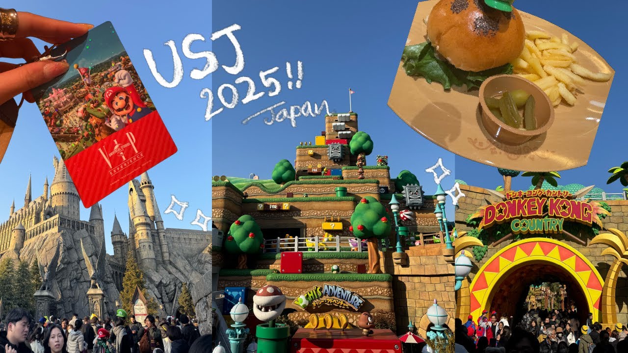 vlog Universal Studios Japan 2025 🌏| VIP ticket 🎟️| feeling atmosphere ...