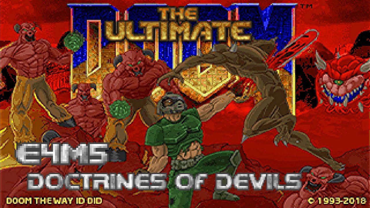 Ultimate Doom the Way id Did - E4M5: Doctrines of Devils (100%) [DOSBox] - YouTube