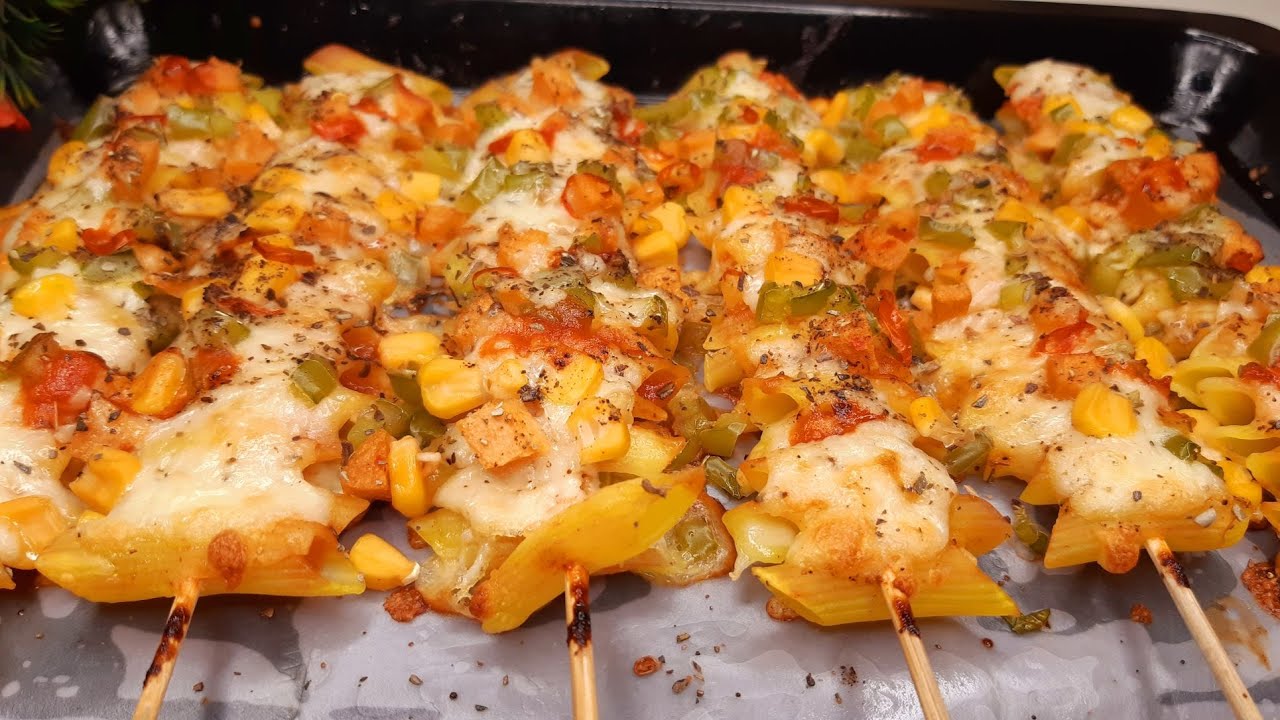 CHEESY PASTA STICKS| 2 Minutes Recipe | QUICK SNACKS RECIPE |Loaded ...