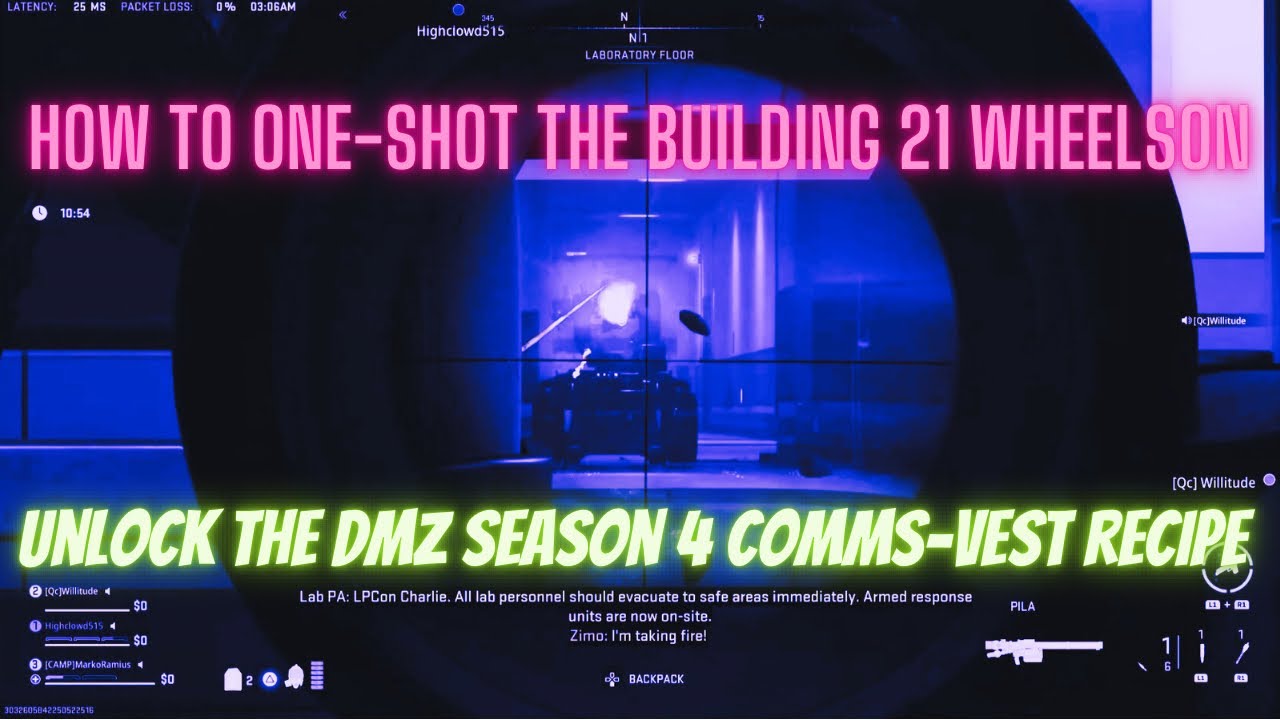 How to kill the Wheelson in Building 21 in DMZ and unlock the Comms ...