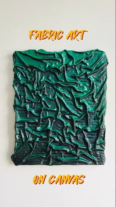 Create textured fabric art on canvas #textureart #art - YouTube