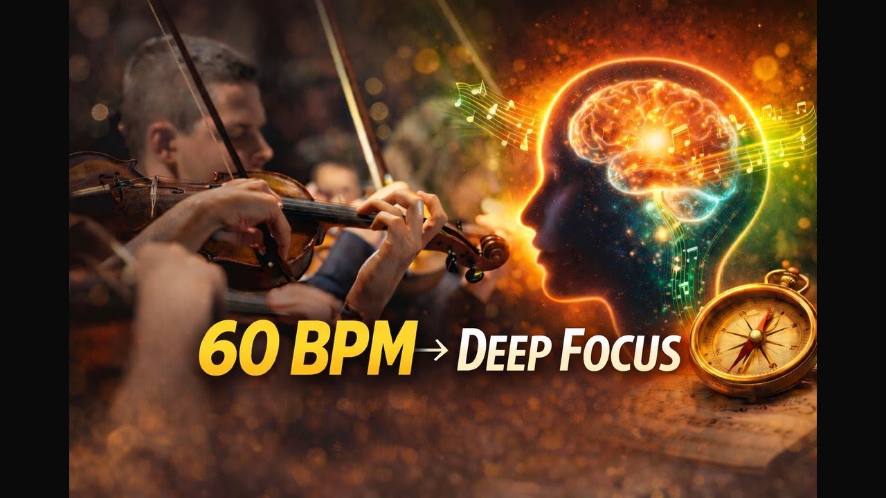 60 BPM Baroque Music for Deep Focus & Memory | Lozanov Method Inspired ...