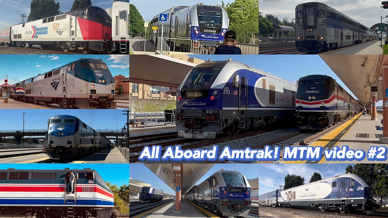 All Aboard Amtrak! (REMASTERED) MTM Video #2 #amtrak #pacificsurfliner ...