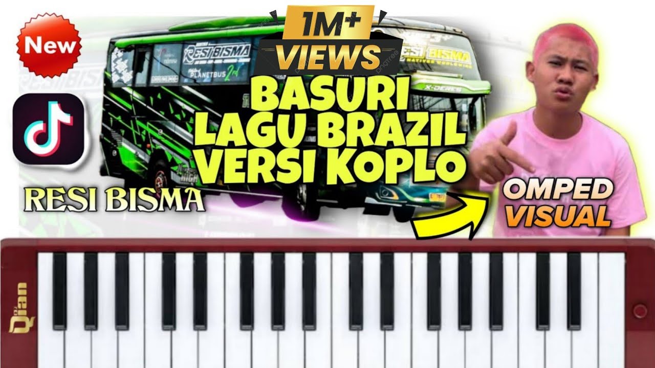 Telolet Remix Basuri LAGU BRAZIL VERSI KOPLO | Omped Visual | Tutorial Pianika Viral 2025 - YouTube