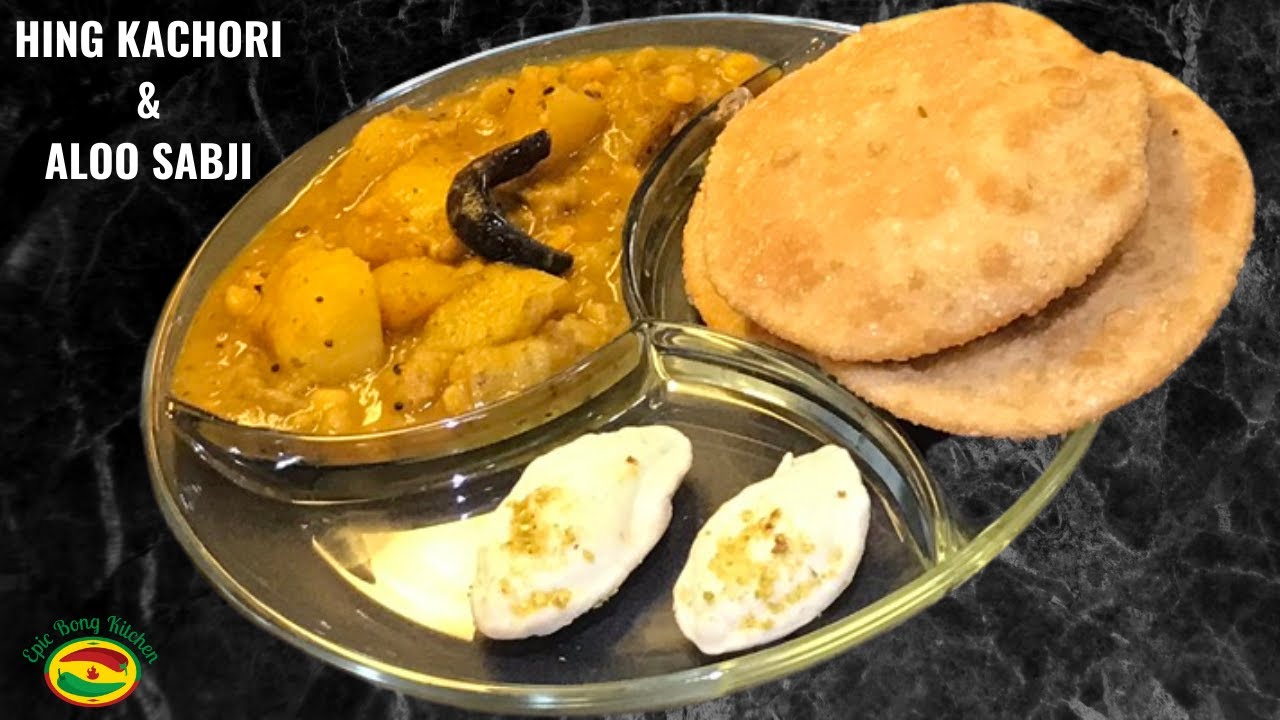 হিংএর কচুরি আর আলুর তরকারি | Hing Kachori and Alu Sabzi | Hing Kachori ...