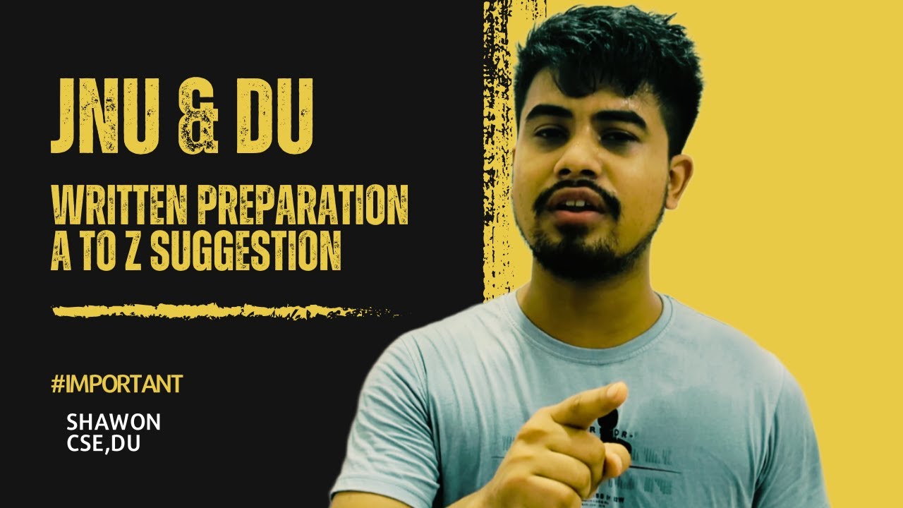 DU & JnU written preparation কিভাবে নিবো? Shawon (CSE,DU) - YouTube