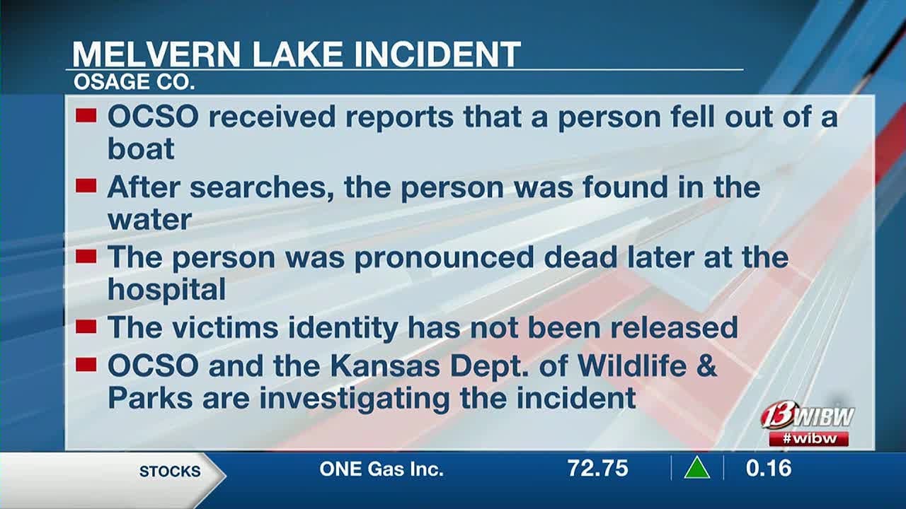 One dead following boat-related incident at Melvern Lake - YouTube