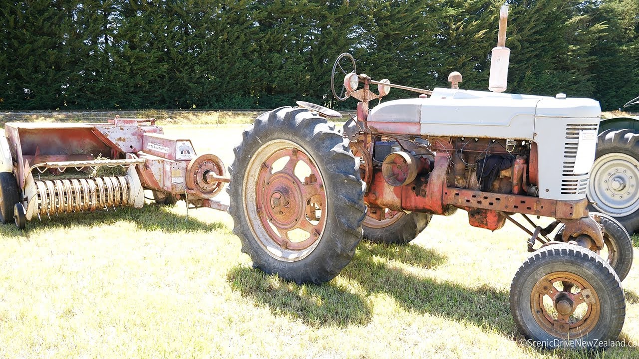 Vintage 1951 International Harvester Farmall BM Tractor and IH 47 Baler ...
