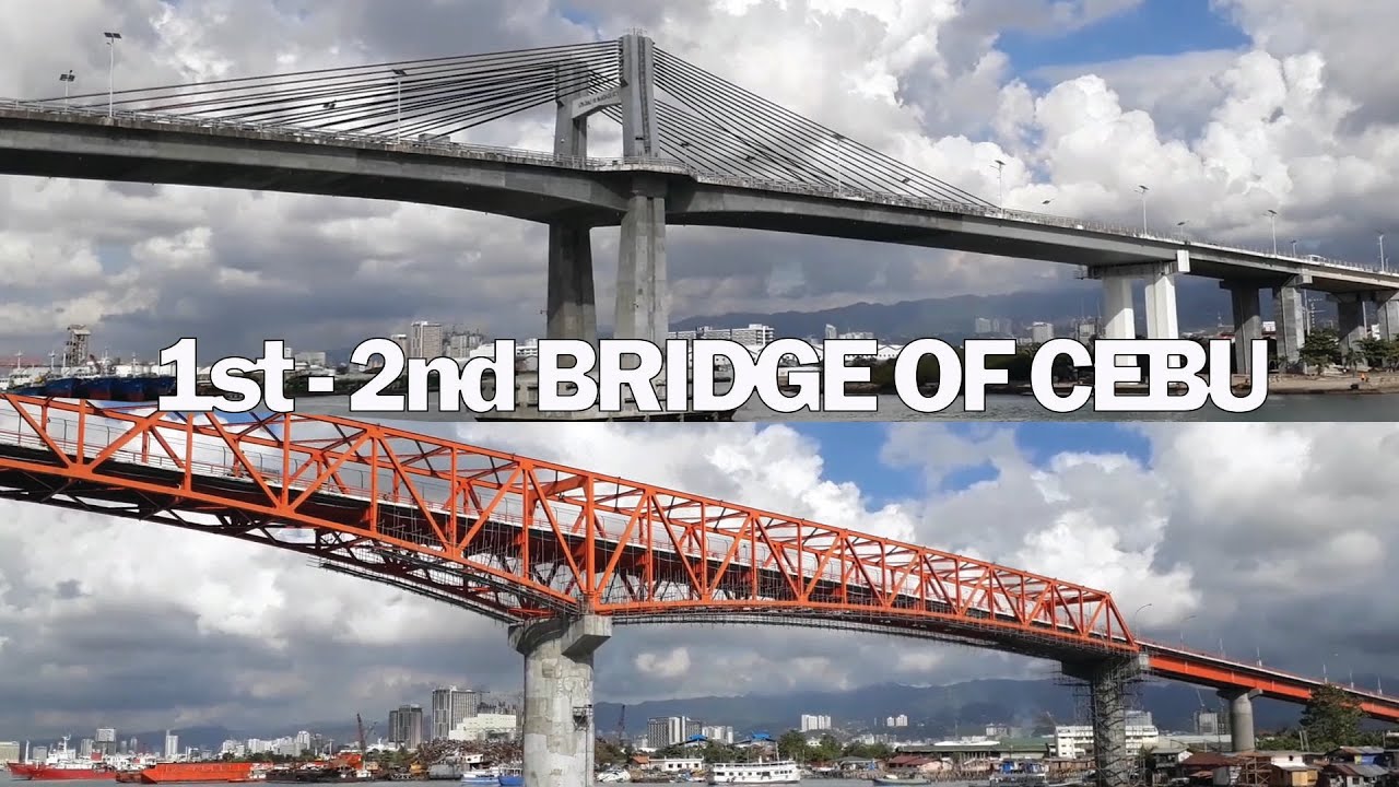 Two Bridges in Cebu connected from Mandaue City to Mactan Lapulapu City ...