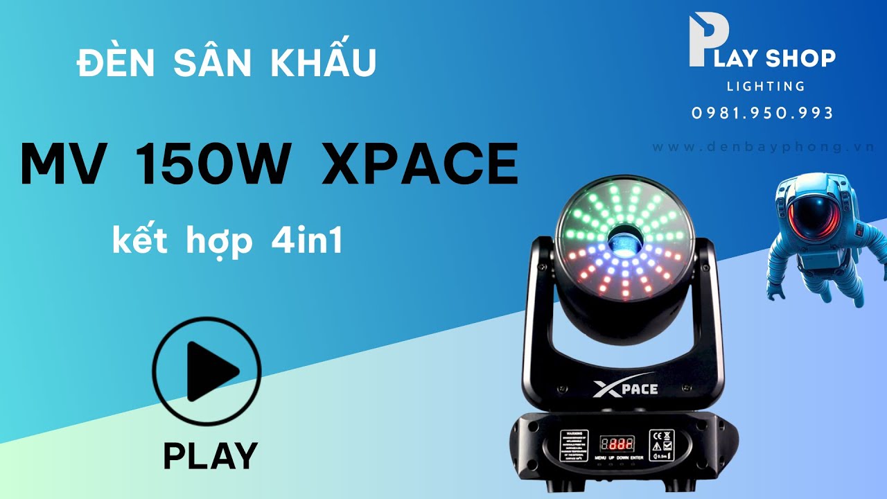 Đèn Moving XPACE 160 Viền LED Bản New|XPACE - YouTube