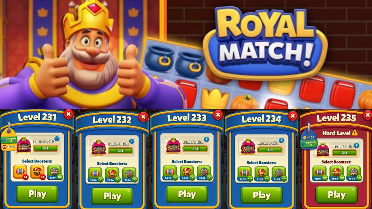 Royal Match 231,232,233,234,235 Levels Gameplay | Fast X Gaming - YouTube