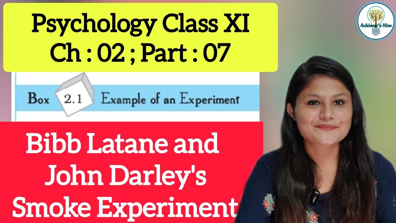 Bibb Latane & John Darley's experiment #psychologyclass11 # ...