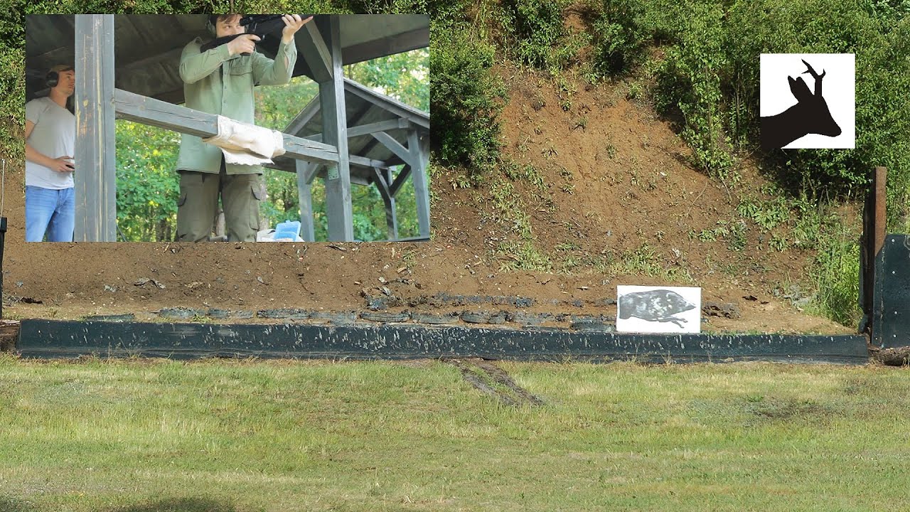 Shooting running boar - YouTube