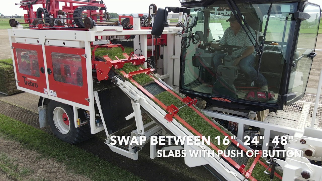 Trebro TSS Turf Harvester - YouTube