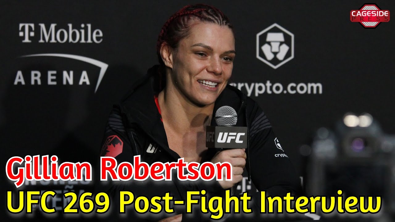 Gillian Robertson Reacts to Eye Gouge From Priscila Cachoeira | UFC 269 ...