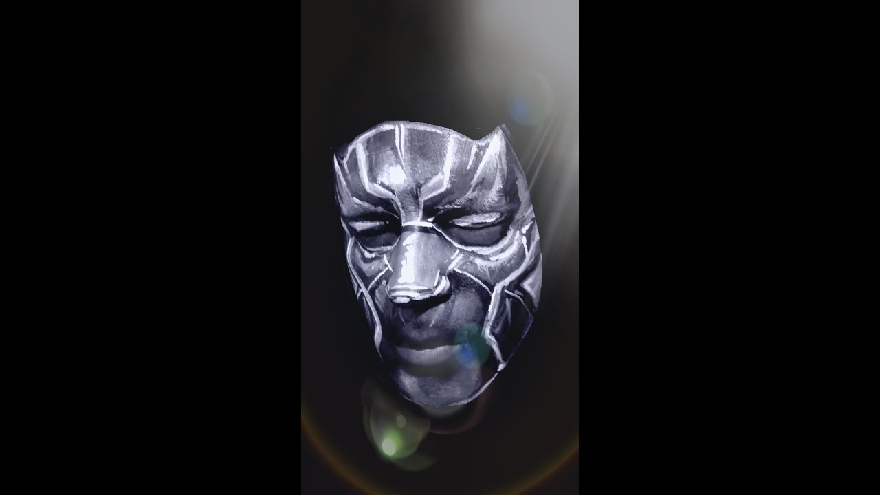 Black Panther/Captain America:Civil War: Face paint tutorial. - YouTube