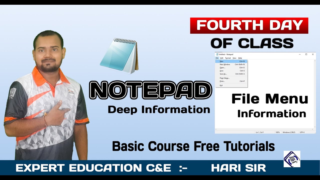 Notepad Full Information || Notepad Hindi Tutorial Video || Notepad ...