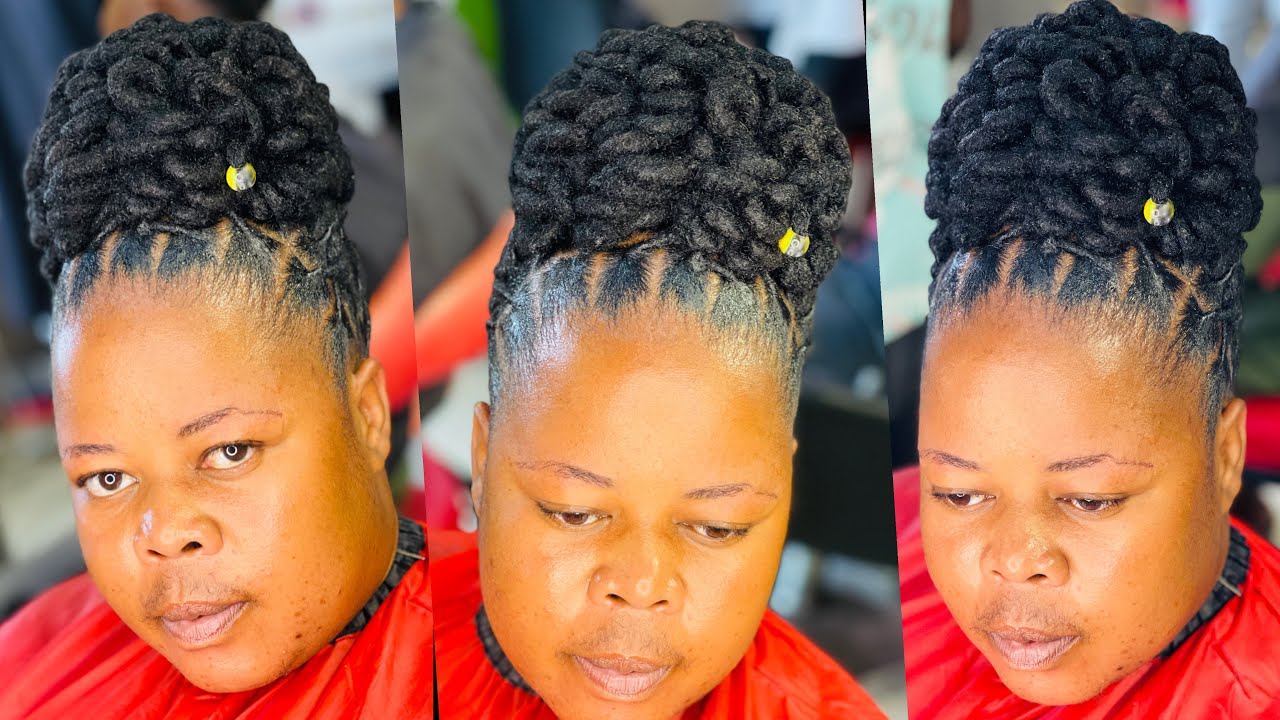 Flowers hairstyles with dreadlocks - YouTube