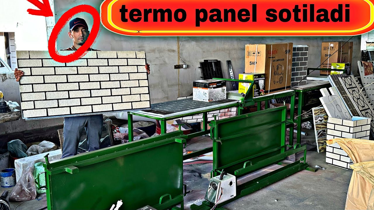 termo panel gipki kamen pena blok qoliflari sotiladi - YouTube