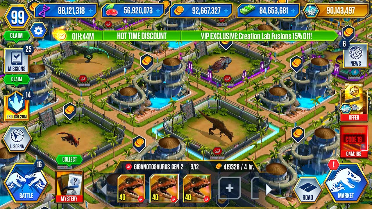 ALL SUPERSAURUS MAX LEVEL 40 | JURASSIC WORLD THE GAME - YouTube