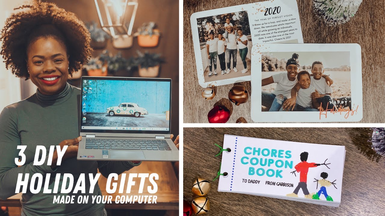 3 DIY Holiday Gifts You Can Make On Your PC - YouTube