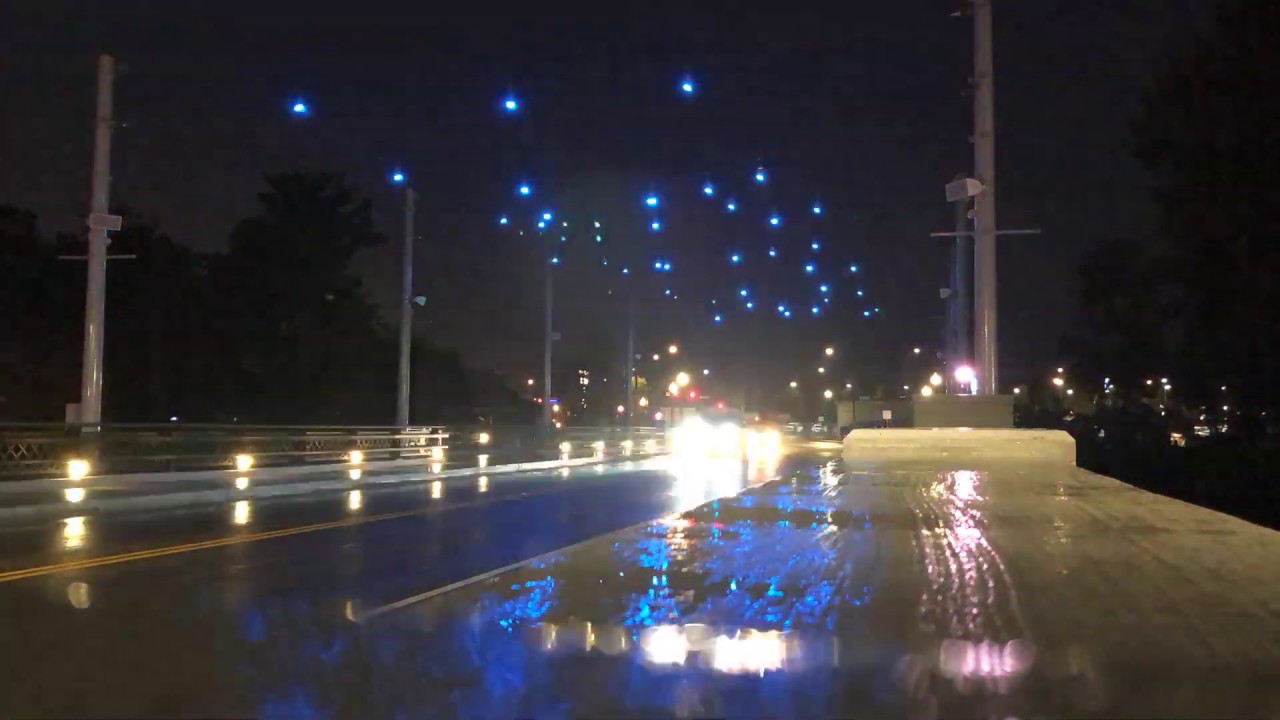 Cannery Way Bridge Light Testing - YouTube
