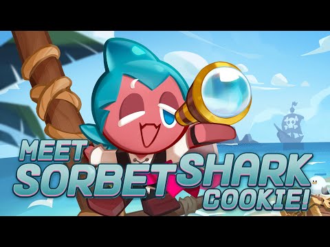 The Cheerful Rookie Pirate, SORBET SHARK COOKIE comes to Cookie Run: Kingdom 🦈