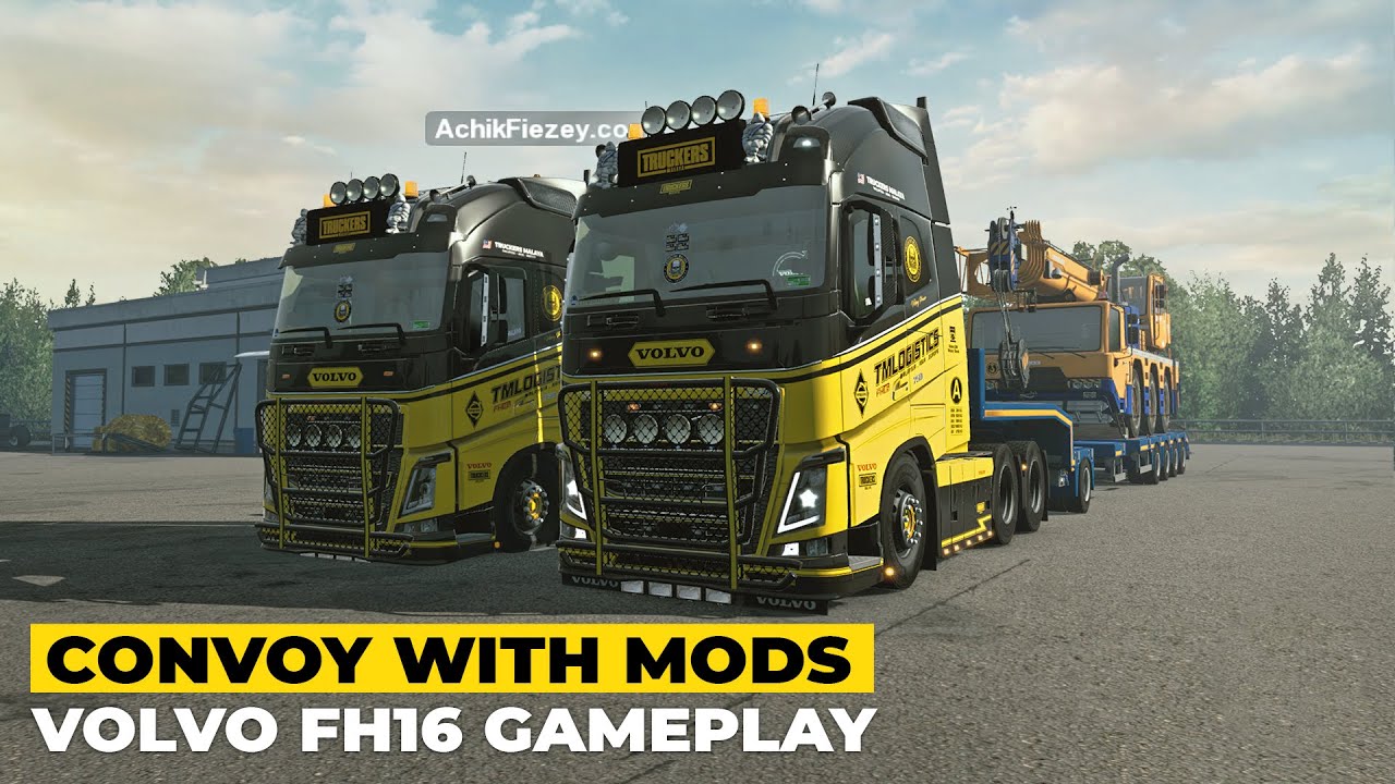 Gameplay Convoy With Mods Volvo FH16 2012 in Southern Region Map | ETS2 ...