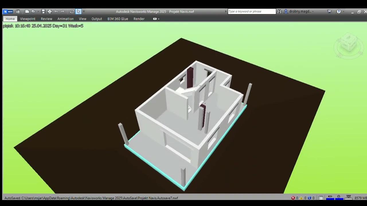 Projekt Navis nwf Autodesk Navisworks Manage 2025 2025 03 26 22 04 17 - YouTube