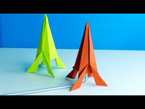 Easy way to make a paper rocket - Origami