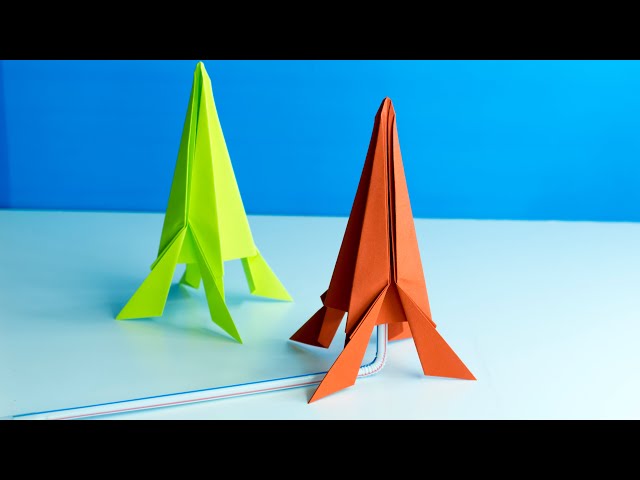 How To Make Paper Origami Rocket How To Make Straw Rockets (with